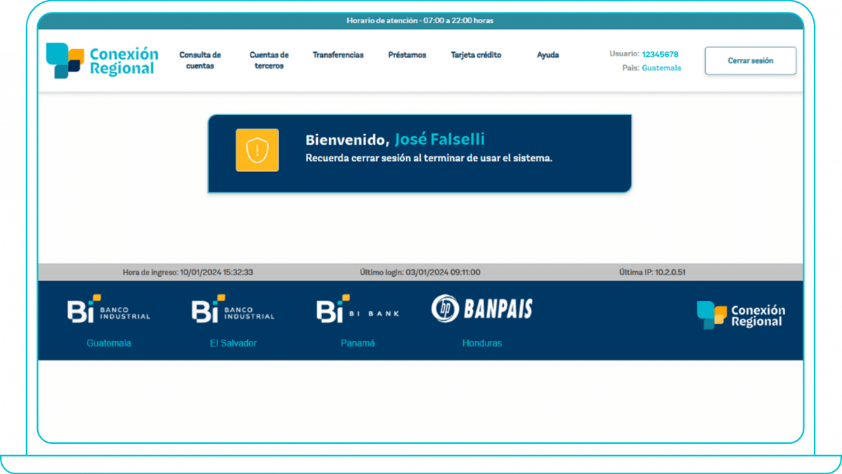 Tutoriales Conexión Regional - Bi Bank Panamá - Corporación Bi